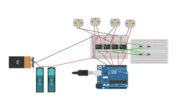 Circuit design GPIO-assignment - Tinkercad