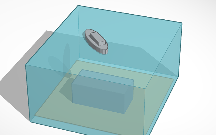 3D design under water base - Tinkercad
