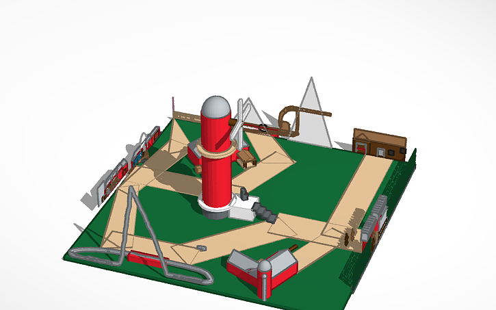 3D design Animal Farm Map - Tinkercad