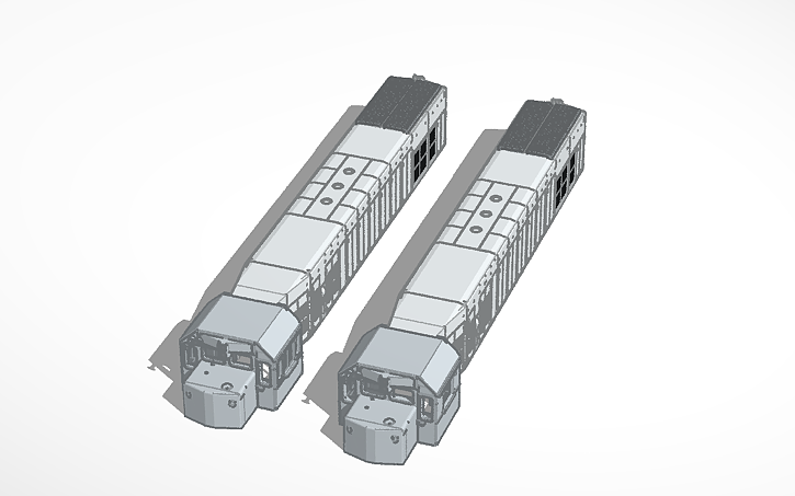 3D design EMD G26CU 1:160 diesel locomotive(N-body) - Tinkercad