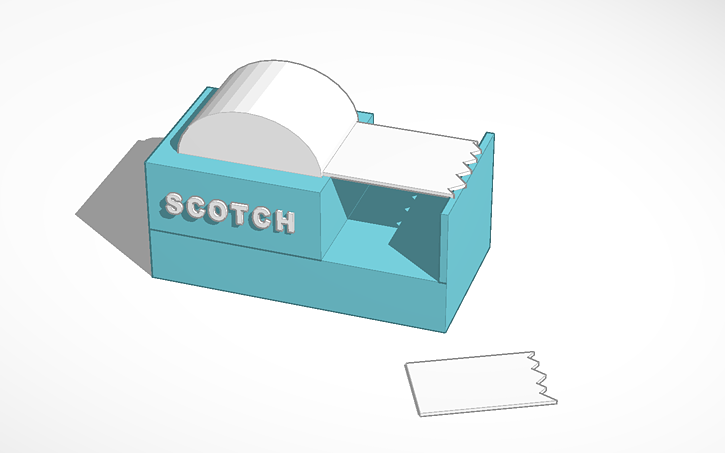3D design Copy of Tape Dispenser | Tinkercad