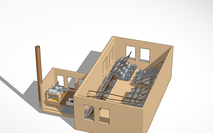 3D design fàbrica textil | Tinkercad