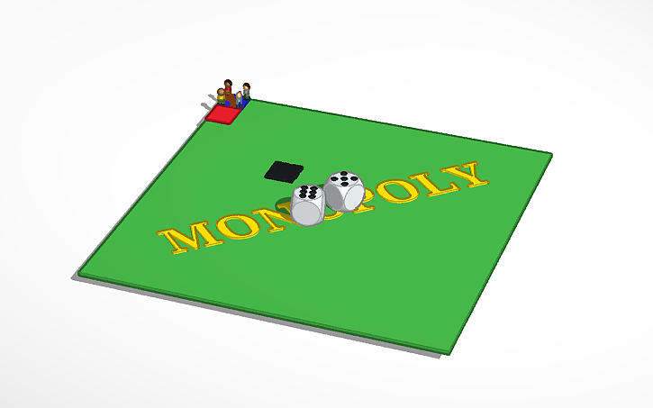 3D design MONOPOLY - Tinkercad