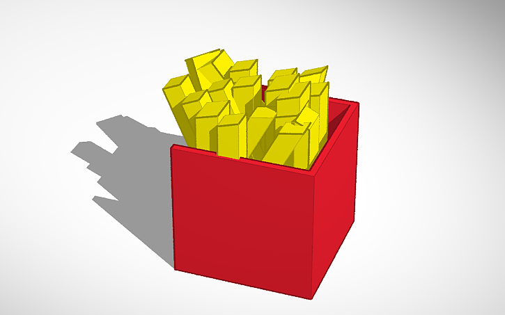 3D design fries - Tinkercad