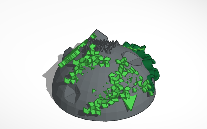 3D design Rock - Tinkercad