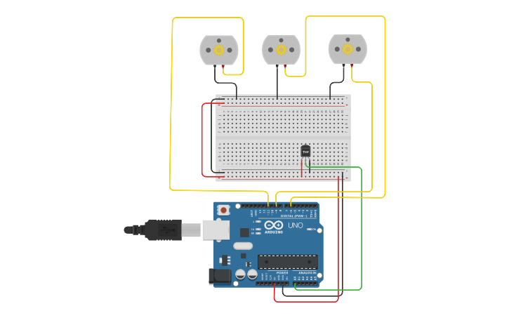 Circuit design Gym Temperature Control | Tinkercad