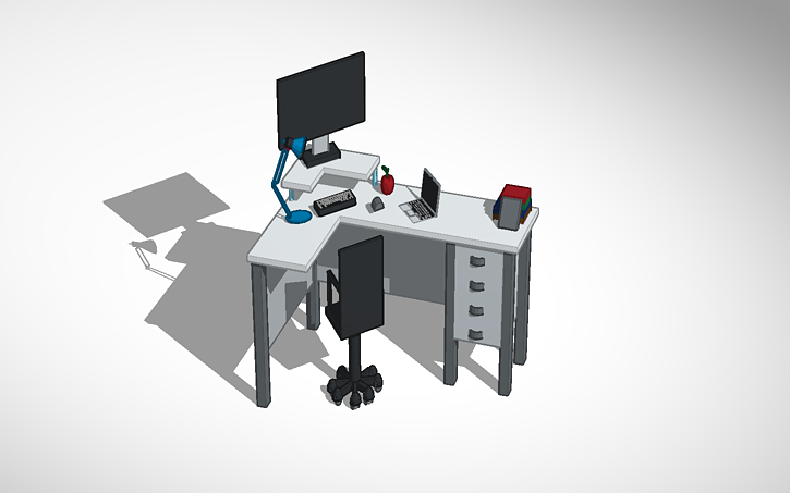 3D design Desk 2 | Tinkercad