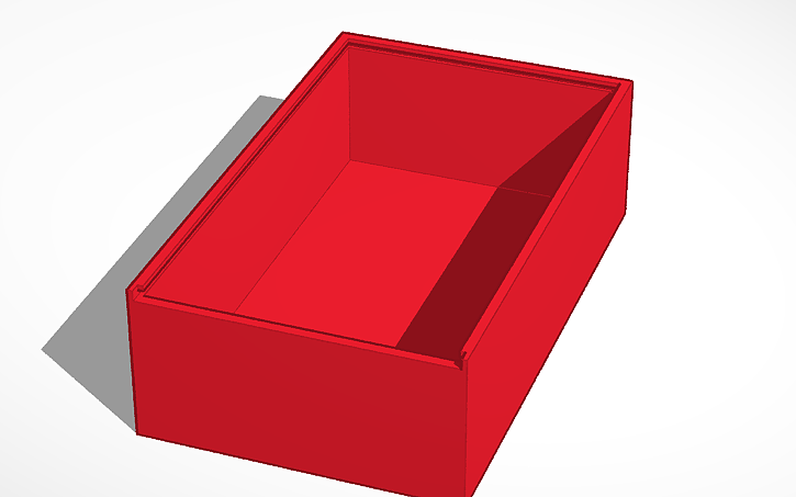 3d Design Box Slide Lid Tinkercad