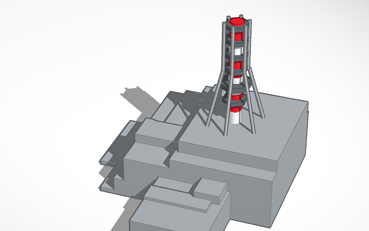 3D design Chernobyl Building - Tinkercad