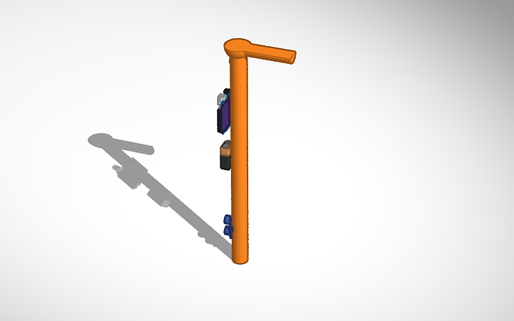 3D design Smart stick simulation - Tinkercad