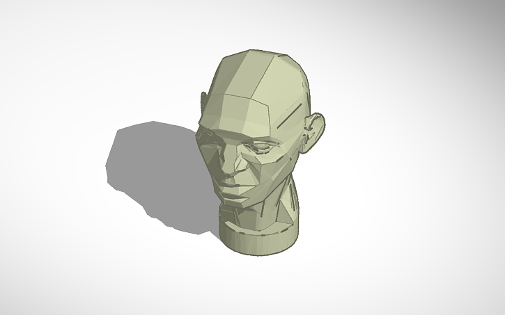3D design Asaro head - Tinkercad