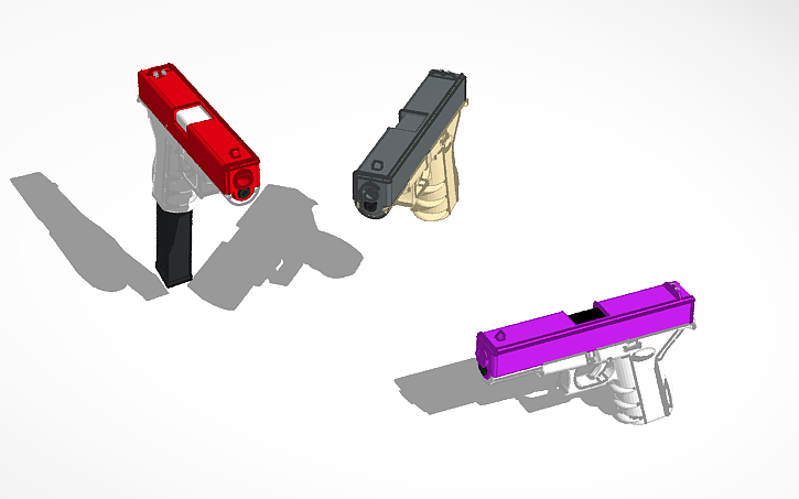 3D design Glock 17 (Trio Set) | Tinkercad