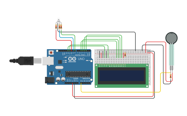 Circuit Design Force Sensor Tinkercad