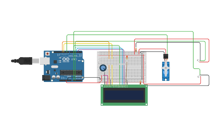Circuit design LAB 10 - TASK 4 - EMBEDDED - Tinkercad