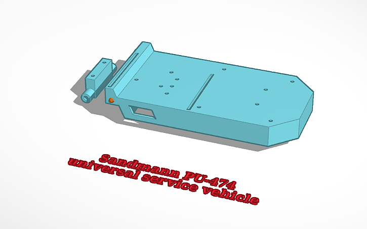 3D design Sandmann PU-474 V2 frame rev2 - Tinkercad