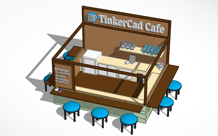 3D design TinkerCad Cafe :) - Tinkercad