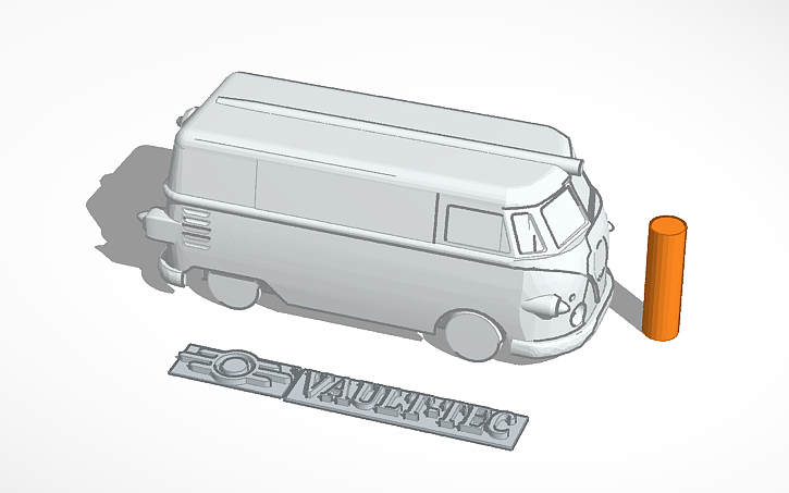 3D design vault tec van diy - Tinkercad