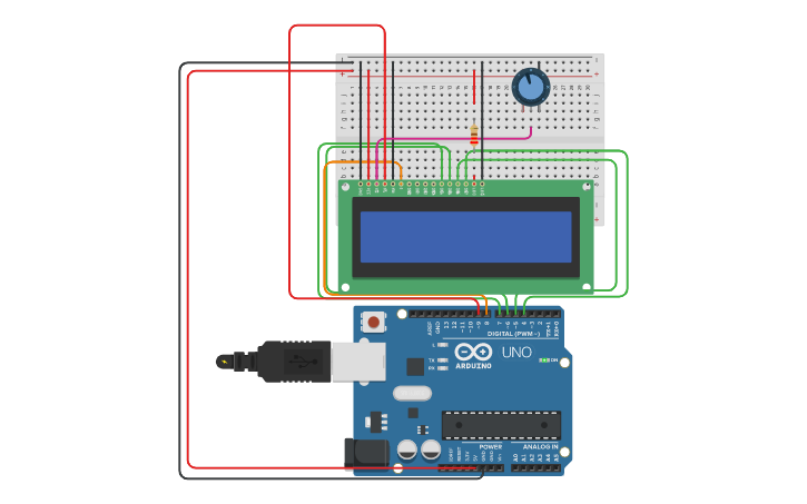 Circuit Design Uso Do Display Lcd Problem Tinkercad