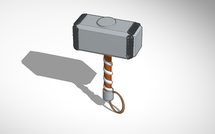 3d Design Mjolnir Tinkercad