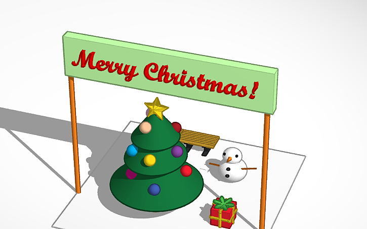 3D design Christmas - Tinkercad
