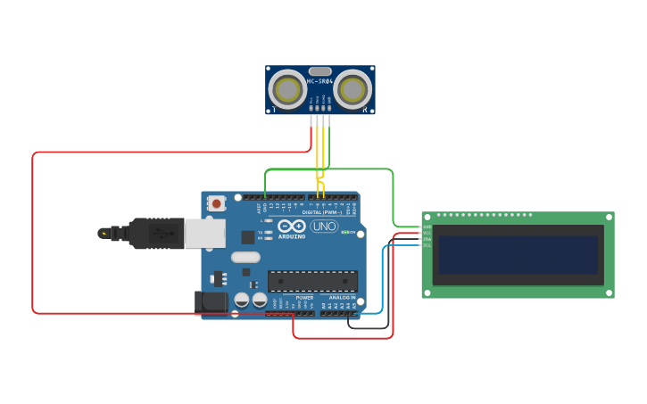 Circuit design lcd display - Tinkercad