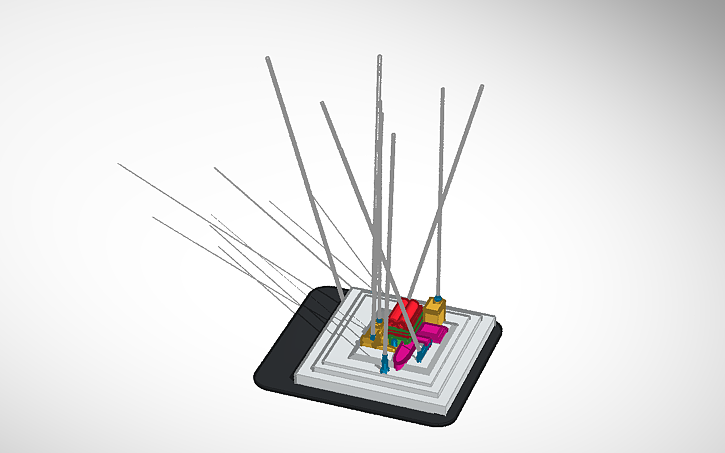 3D design 20th Century Fox Logo Model Fox Interactive Version | Tinkercad