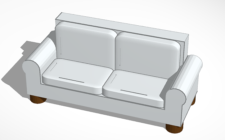 3D design Couch - Tinkercad