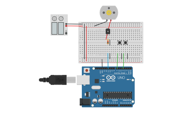 Circuit Design Non Blocking Delay Tinkercad 3017