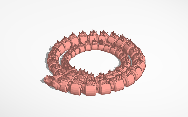 3d Design Articulated 🔥 Dragon Tinkercad 