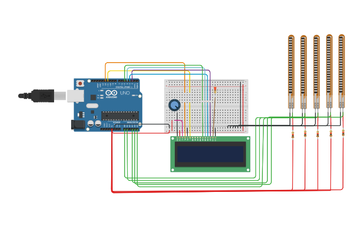 Circuit design sign language translator - Tinkercad
