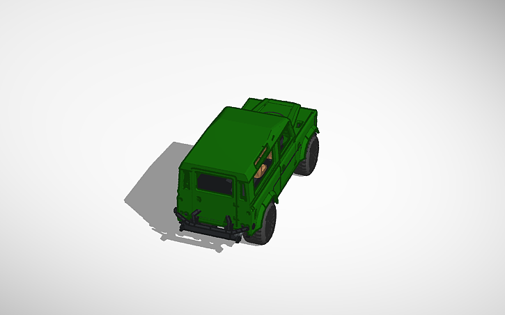 3D design Land rover 110 - Tinkercad