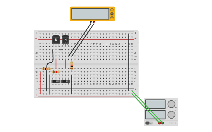 Circuit design AND Gate | Tinkercad
