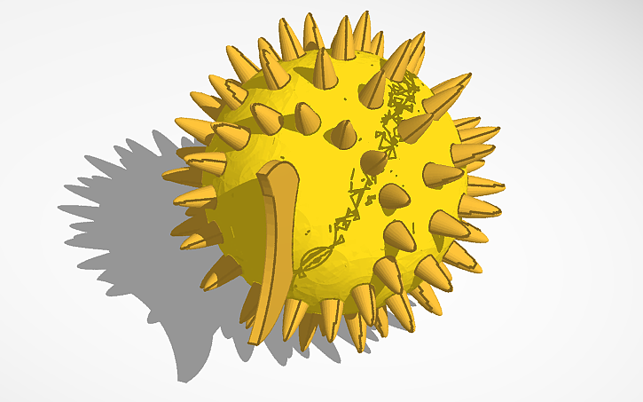3D design Throwable Pufferfish - Tinkercad
