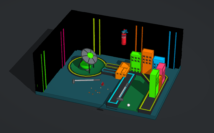 3D design Mini Golf Space - Tinkercad