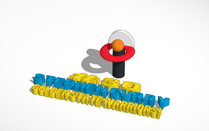 3D design Stephen Curry #30 Golden State Warriors | Tinkercad
