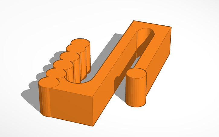 3D design hook - Tinkercad