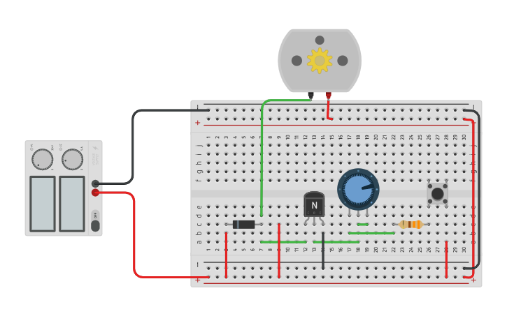 Circuit design Ejercicio 3 - con Potenciometro | Tinkercad