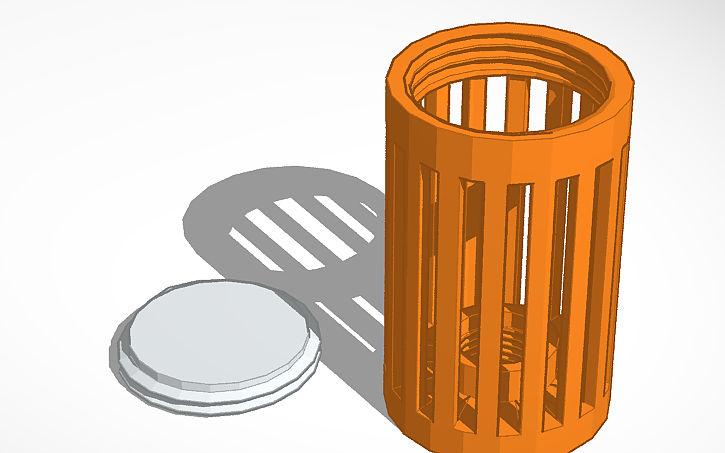 3D design M22 pump suction screen - Tinkercad