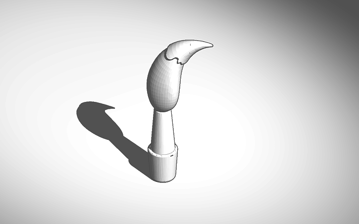 3D design Paintbrush Wine Stopper - Tinkercad