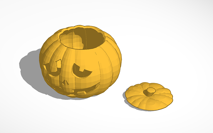 3D design Halloween Pumpkin - Tinkercad