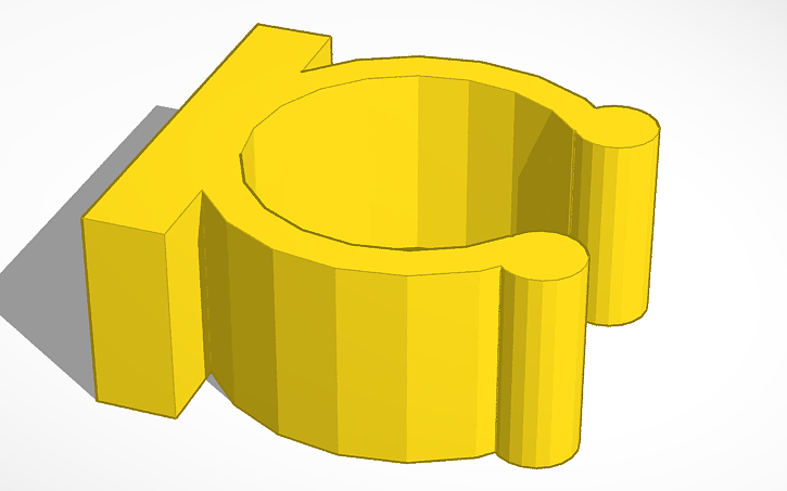 3D design clip pour profile - Tinkercad