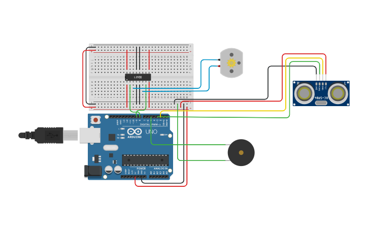 Circuit Design Water Level Indicator Tinkercad