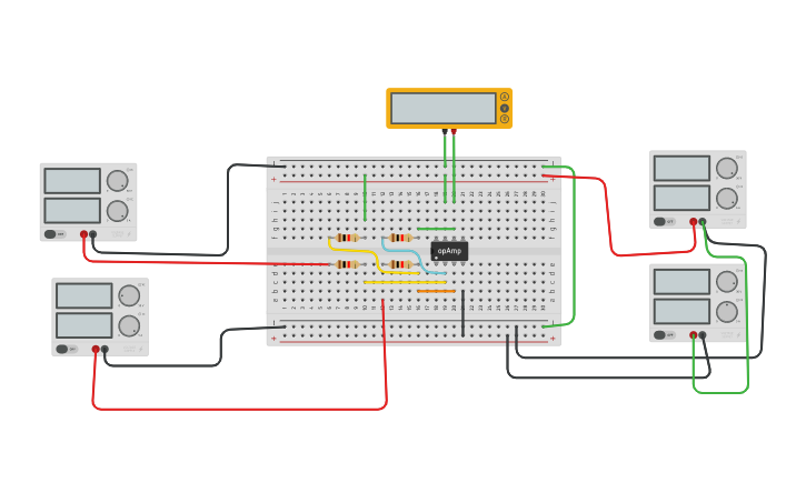 Circuit design differential - Tinkercad