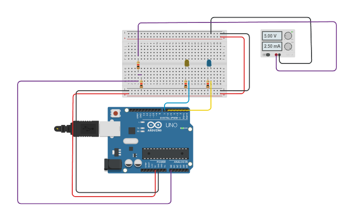 Circuit Design Exercise 7 2 Measuring Voltage Tinkercad