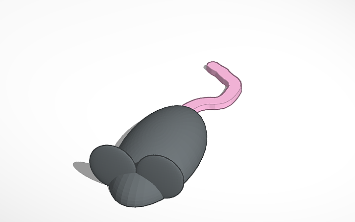 3D design rat - Tinkercad