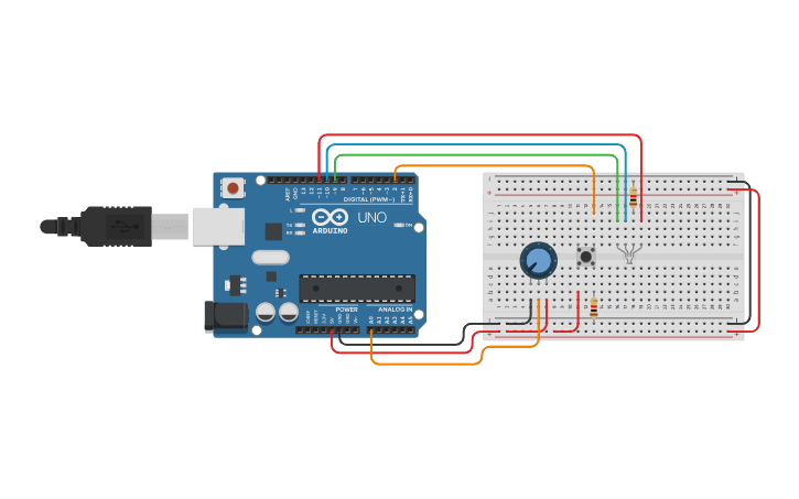 Circuit design IOT Lab 6 Level 3 - Tinkercad