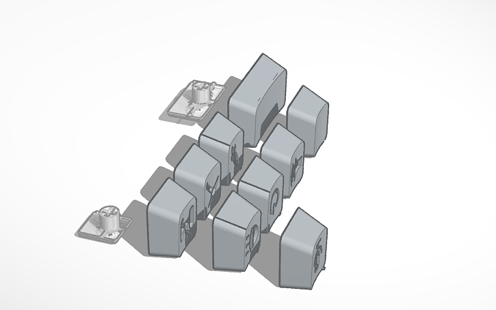 3D design Cherry MX Custom Switches - Tinkercad