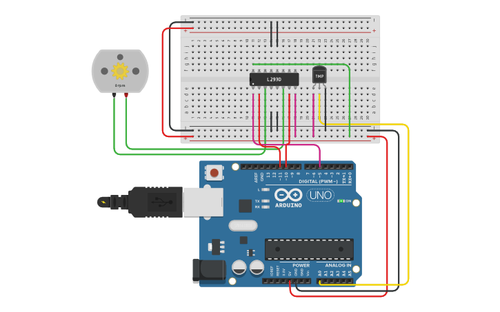 Circuit design TASK 3 - Tinkercad