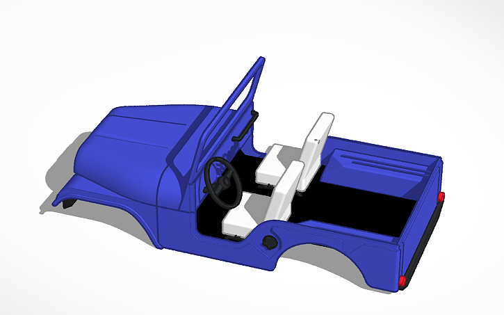 3D design Jeep CJ5 Body - Tinkercad