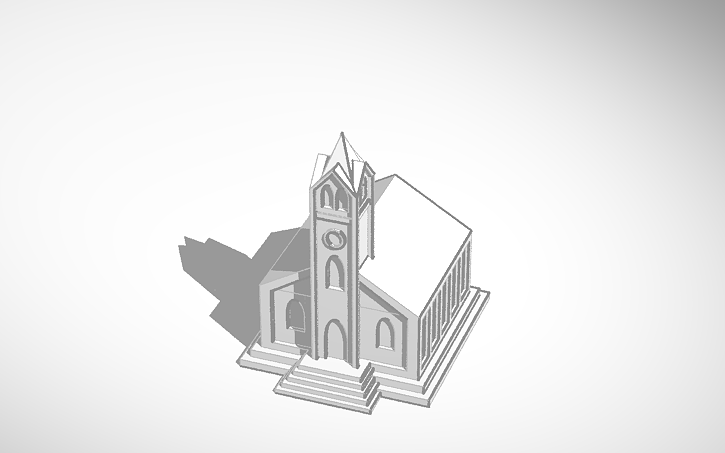 3D design Church - Tinkercad